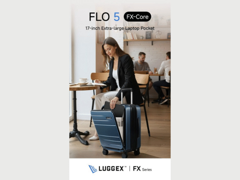 Luggex Launches FLO 5 Core: The Ultimate Business Traveler's Suitcase ...
